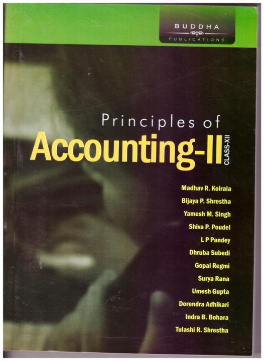 Principles of Accounting-II In English For Grade-XII NEB Buddha 2020AD RS.795 | Daraz.com.np