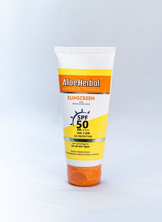Aloe Herbal Sunscreen With Alovera And Carrot 50Gm | Daraz.com.np