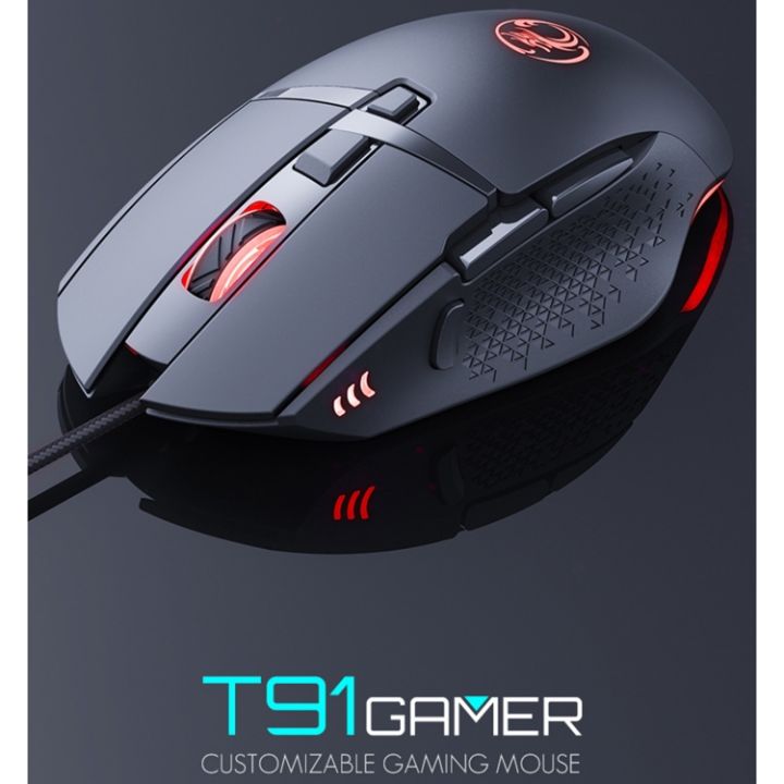 iMice T91 Fire Button Design USB Wired Gaming Mouse Computer Gamer 7200 ...
