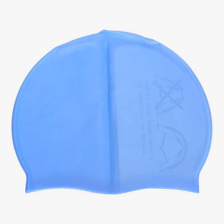Blue Color Silicone Swim Cap For Unisex | Daraz.com.np