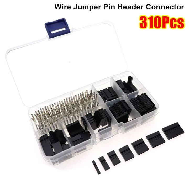 310Pcs/Set New 2.54mm Wire Jumper With Box Female Pin Connector Pin ...