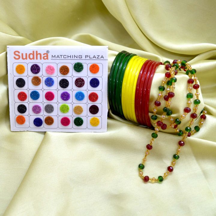 Jewels of Nepal Teej / Shrawan Special Glass Bangles / Chura Combo Set ...