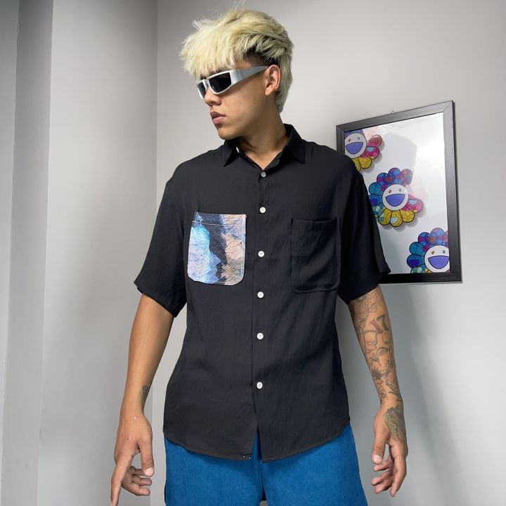 | Instyle Nepal | 358 Colourful Double Front Pocket Design Half Shirt ...