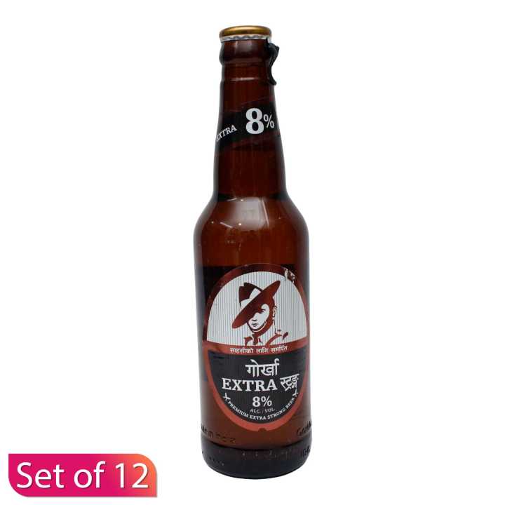 Gorkha Extra Strong Beer 330ml Set Of 12 | Daraz.com.np