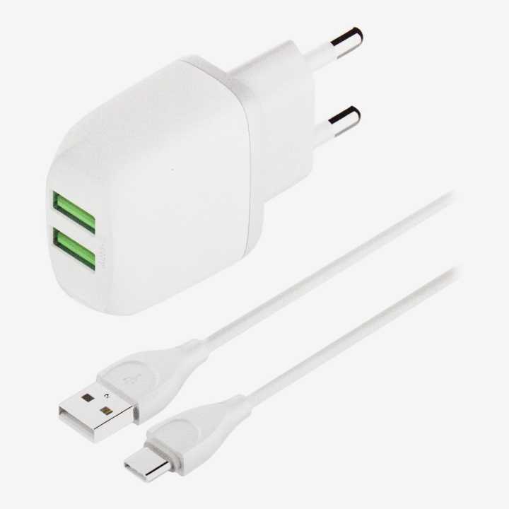 Ldnio 2.4A Dual USB Fast Wall Charger Type C | Daraz.com.np