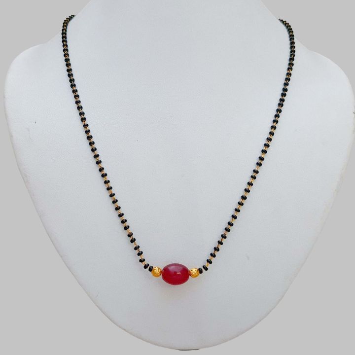 Gold Plated Drop Ball Design Necklace With Panchadhatu Chain ...