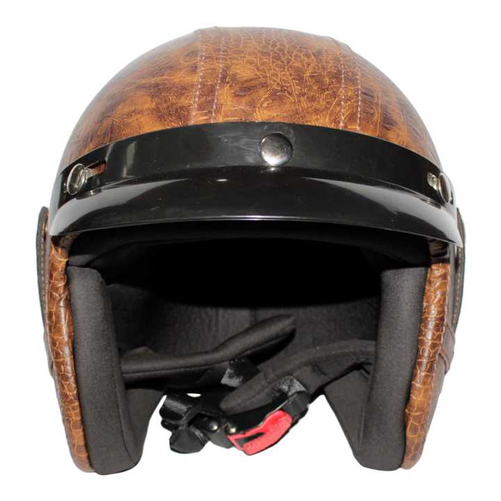 Yeti Royal Enfield Leather Half Face Helmet | Daraz.com.np