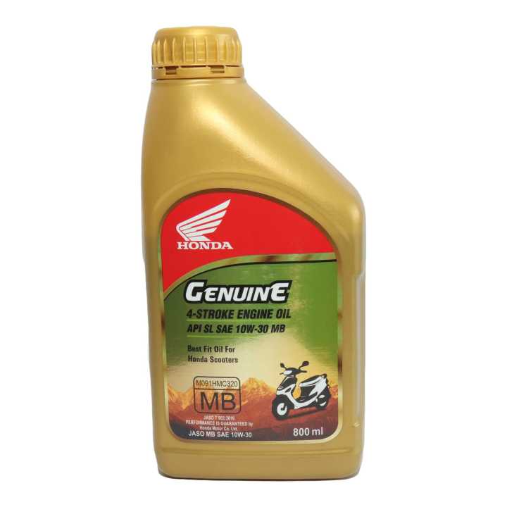 Honda Genuine 4-Stroke Engine Oil API SL SAE 10W-30 MB 800ml | Daraz.com.np