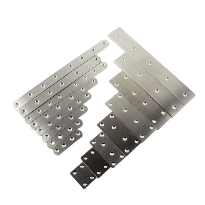 10Pcs/set Useful Stainless Steel Flat Angle Metal Bracket Stand ...