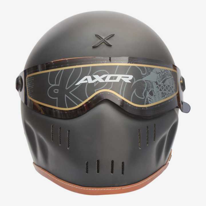 Axor Rogue Full Face Leather Neck Roll Helmet | Daraz.com.np
