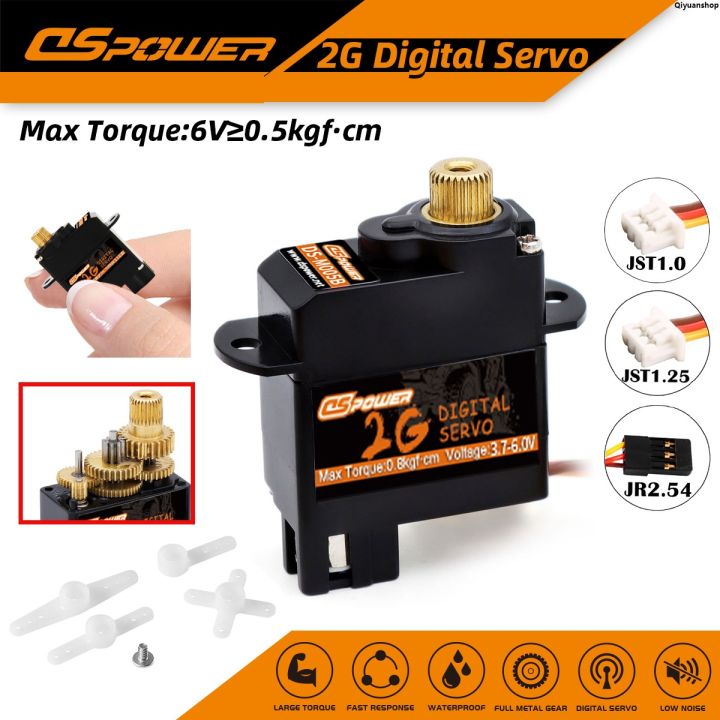 QiyuanshopPortable DSpower 2g motor Servo Metal Gear Mini micro Servos ...