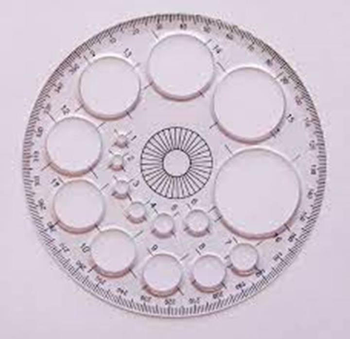 2 Pcs Protractor 350 Degree With Circles Maker | Daraz.com.np