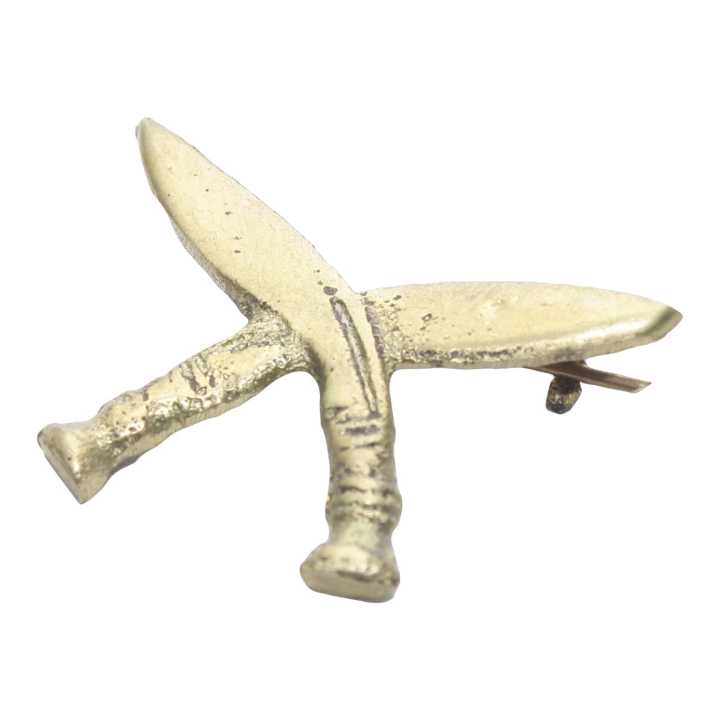 Gold Khukuri Cross Badge | Daraz.com.np