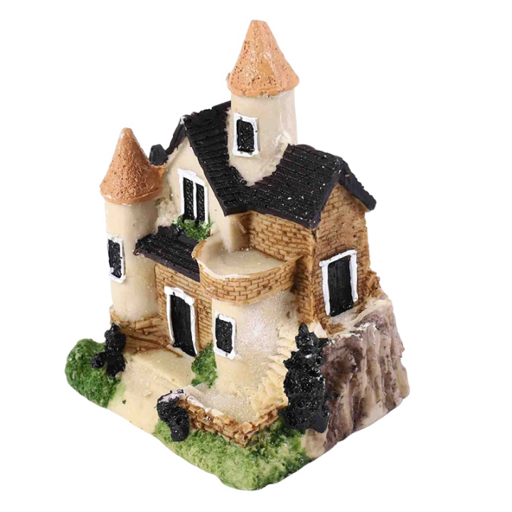 Cute Mini Resin House Miniature House Fairy Garden Landscape Home ...