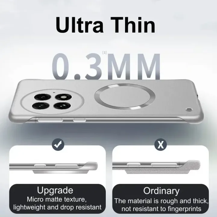 NEW Luxury Ultra Thin Metallic Frameless Magnetic Phone Case For ...