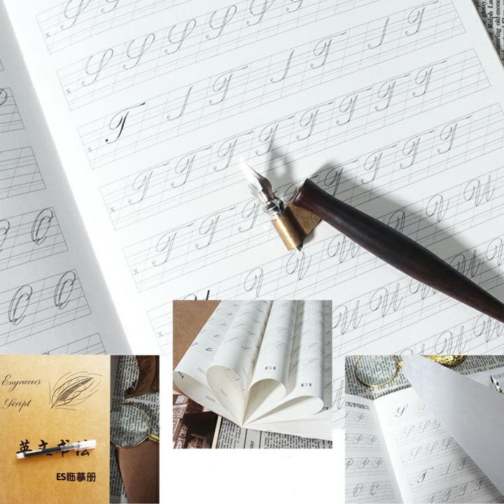 English Calligraphy Practice Book A4 Size Artistic Handwriting Exercise ...