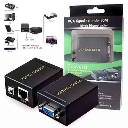 VGA Signal Extender 60M By Cat 6 Cable | Daraz.com.np