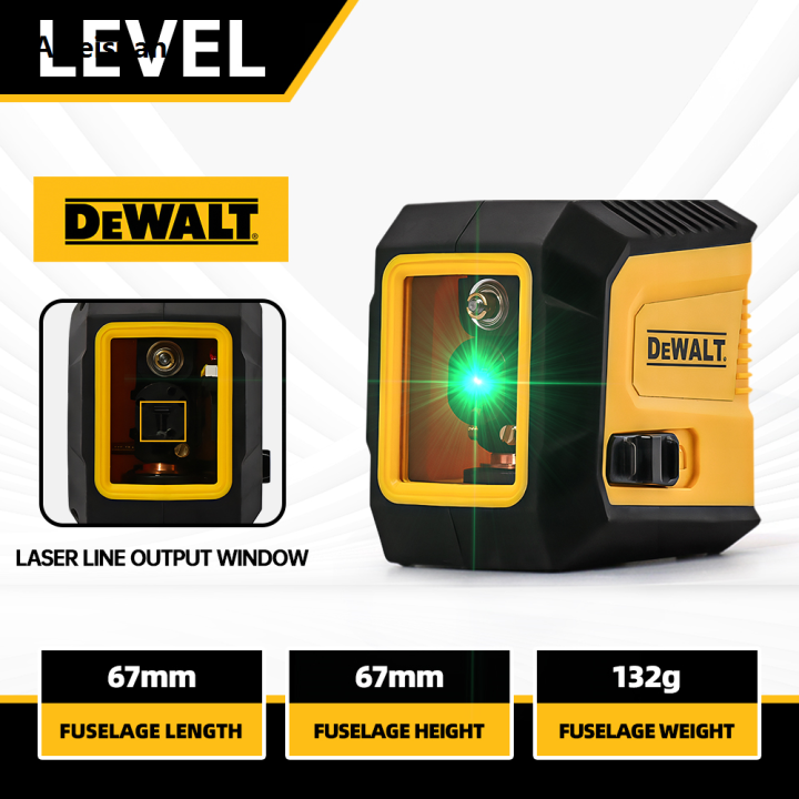 Aweisuan DEWALT Mini Laser Level 2-Line Horizontal Vertical Cross Level ...