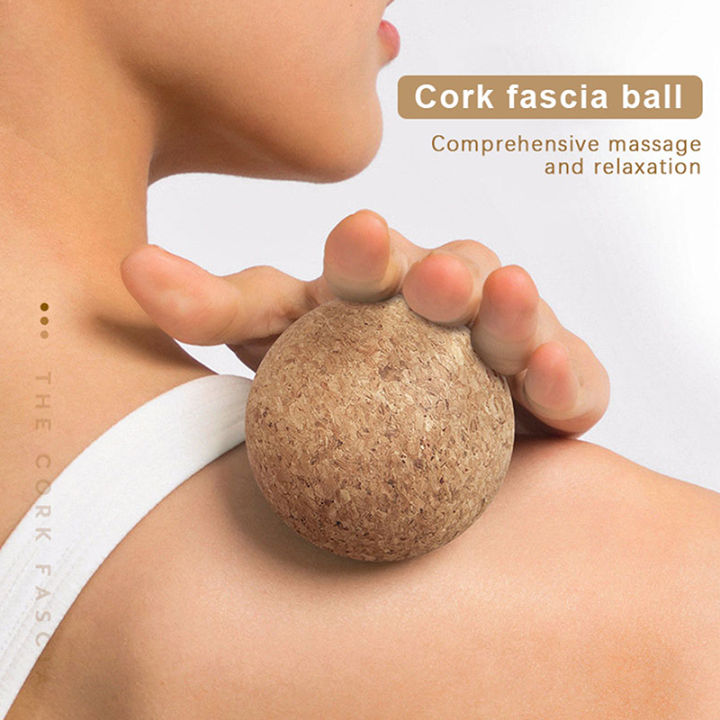 Cork Massage Ball Back Massage Foot Massager Yoga Ball Tension Release ...