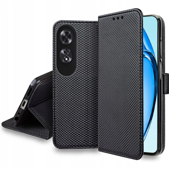 Vantime for OPPO A60 4G Wallet Case Card Holder PU Magnetic Clasp Stand ...