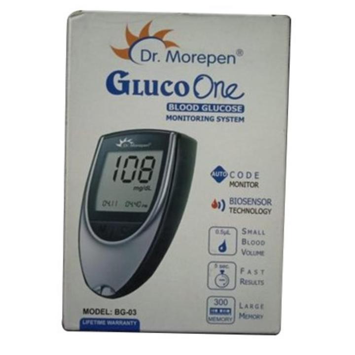 Dr. Morepen Glucometer Blood Sugar Testing Machine 25 Strips Of Free ...