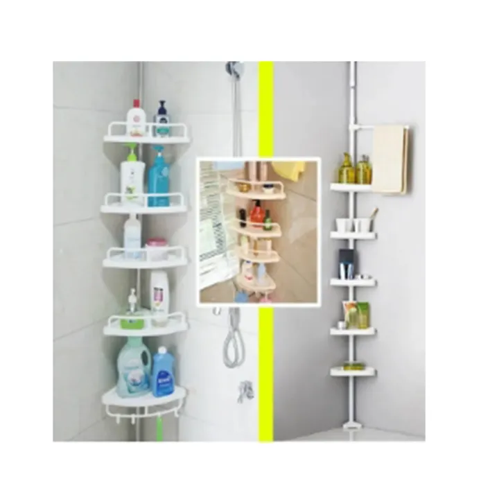 Orginal Adjustable Large Multi-Purpose Bathroom Corner Shelf (White ...