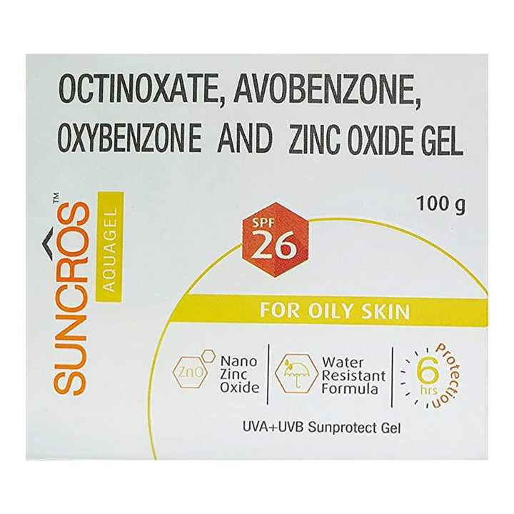 Suncros SPF 26 Sunscreen Aqua Gel, 100G | Daraz.com.np