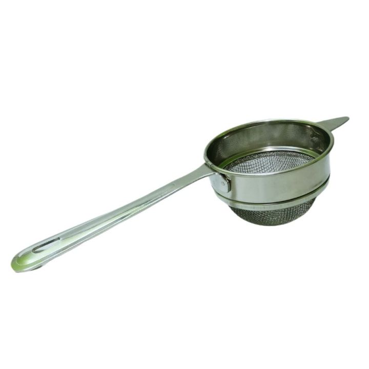 Stainless Steel Tea Strainer Premium Number 2 Double Mesh - 8cm ...