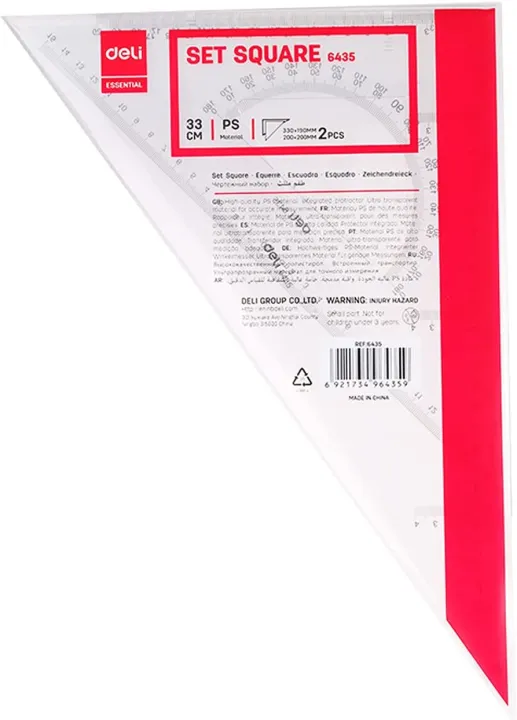 6435 Set Square / Triangular Ruler Set - 2 Pieces By Mitrata | Daraz.com.np