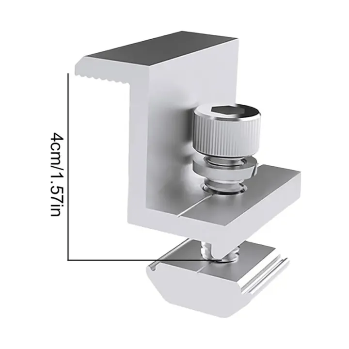 10Pcs Solar Photovoltaic Bracket Aluminum Alloy Clamp for Solar Module ...