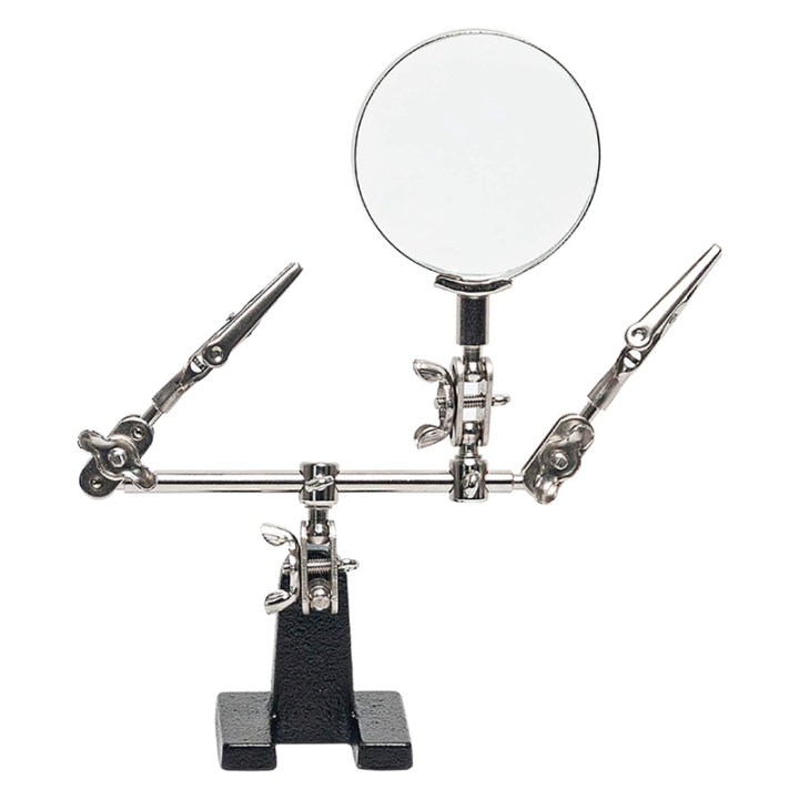 NAMUNY Helping Hands Magnifier with Dual Adjustable Alligator Clips in ...