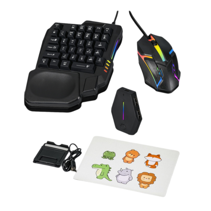 For 35Key Ergonomics RGB Gaming Keyboard +Keyboard and Mouse Converter ...