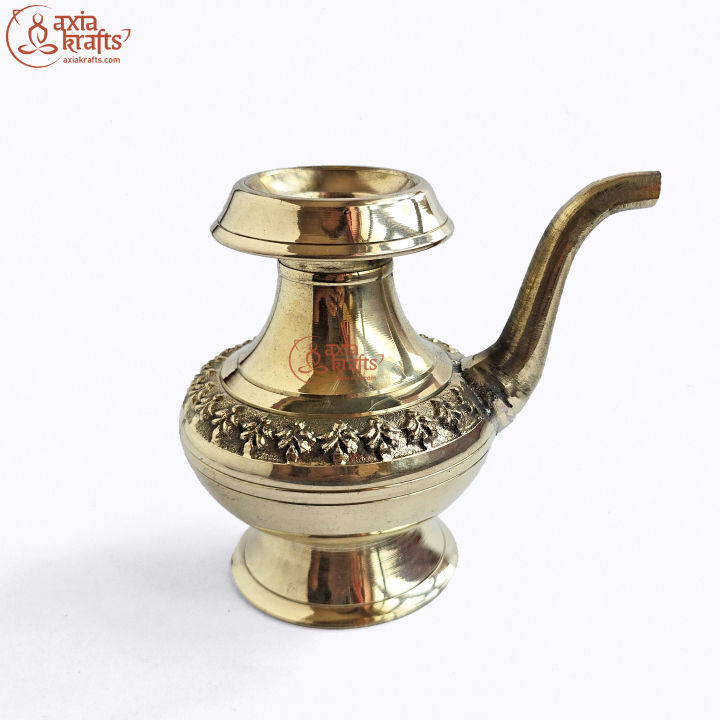 Axia Krafts Brass Kalash Karuwa 5.6' 400 ml | Puja Karuwa | Karuwa of ...