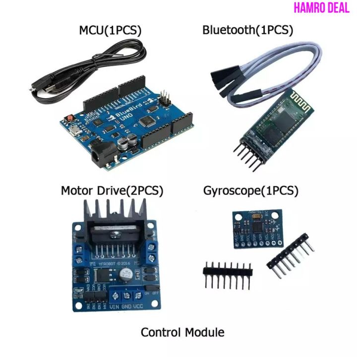 Arduino Uno Gyro Sensor Bluetooth Module Motor Driver Kit Np