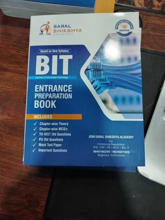 10th Edition BIT Entrance Preparation Book | Daraz.com.np