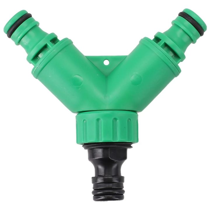 Durable 2 Way Garden Water Pipe Connectors Y Shape Plastic Valve Hose ...