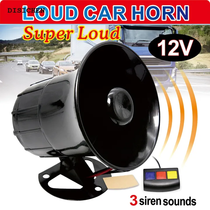 DISICHEN 2025 New 115dB 12V DC 3 Tone Sound Loud Car Horn Motorcycle ...