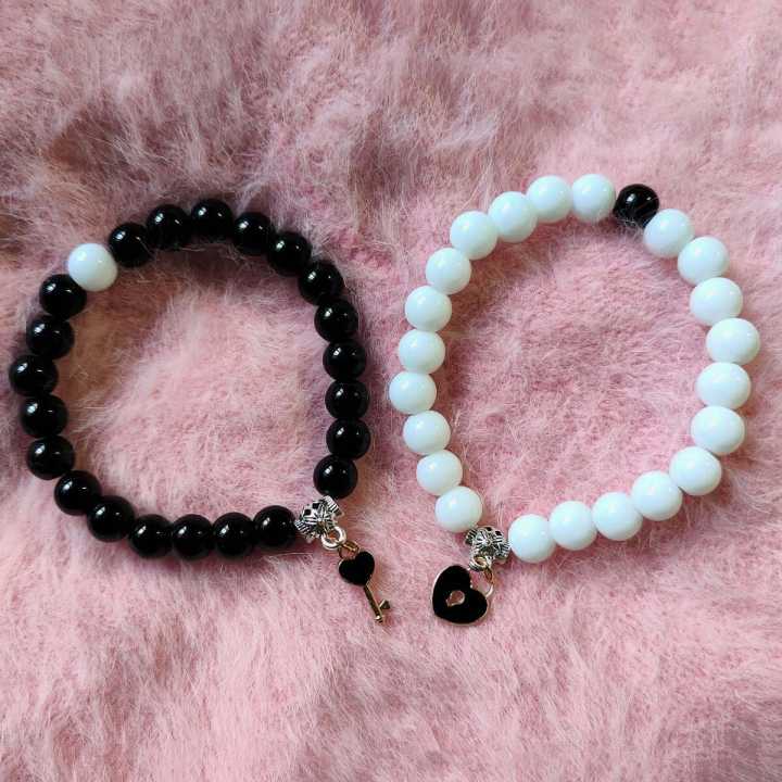 Magnetic Heart Stone Mixed Bracelet Also Unisex/Couples/Bracelets ...