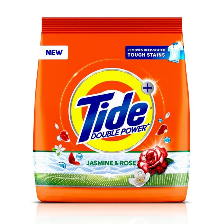 Tide Plus Detergent Washing Powder - 500g | Jasmine & Rose Fragrance | Removes deep-seated Oil ...