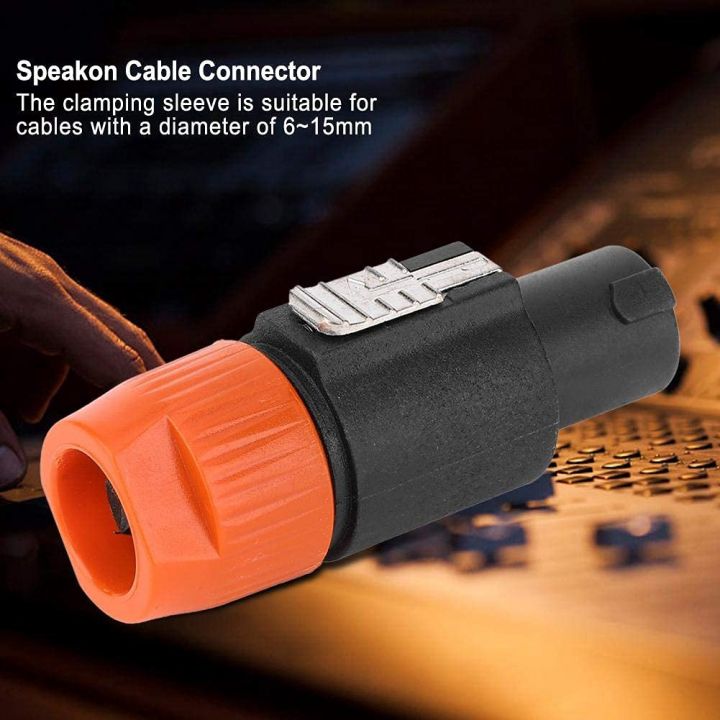 20Pcs 4-Pole 4Pin NL4FC Connector Ohm Plug 4 Pin Speakon Female Jack ...