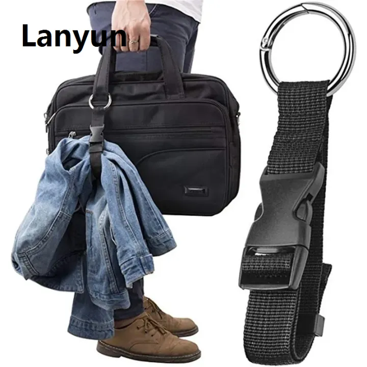 Lanyun 1Pcs Portable Black Nylon Anti-theft Luggage Straps Suitcase ...