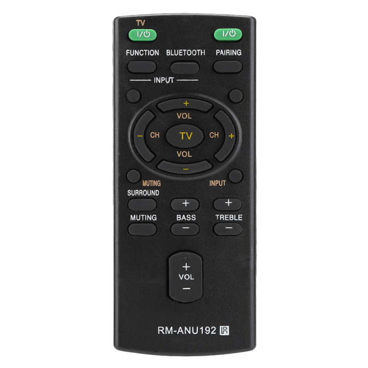 RM-ANU192 Bluetooth Speaker Sound Bar Remote for Sound Bar SACT60BT ...