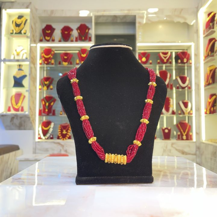 Naugedi Tilhari Necklace For Women - Traditional Nepali Gold Plated ...