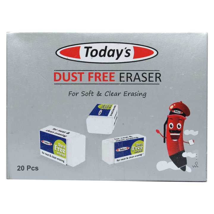 Dust Free Eraser 20pcs | Daraz.com.np