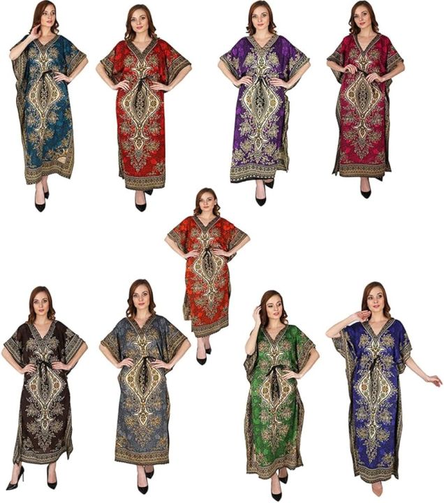 Maxy For Women - Maxi Night Dress - Rayon Maxi Nighty Full Length ...