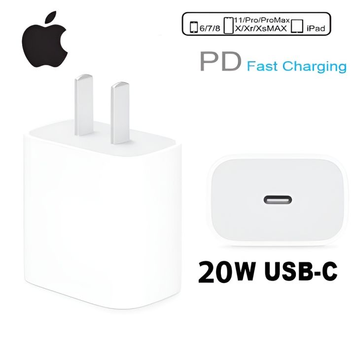 iPhone Original 20W Charger Power Adapter with Type C to Lightning ...