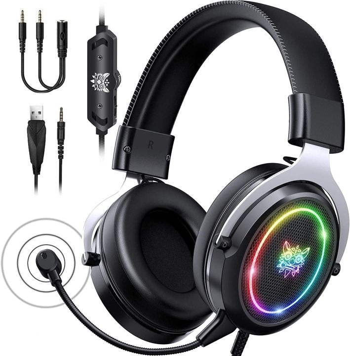 Onikuma X10 RGB Gaming Headset Over-Ear Detachable Mic | Daraz.com.np