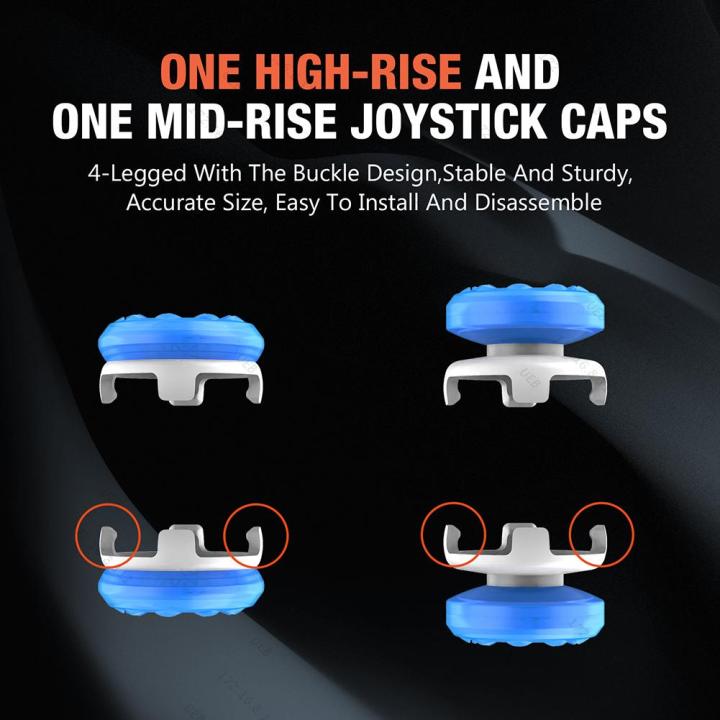 2025 New Gaming Joystick Extenders Non-Slip Thumbsticks Caps Thumb ...