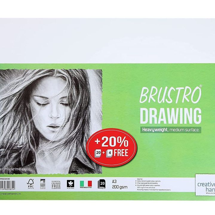 Drawing Paper 200 GSM A3 (Pack of 10 + 2 Free Sheet) | Daraz.com.np