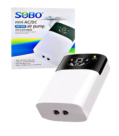 SOBO Mini AC/DC Air Pump SB-268 Double With Two Outlets And USB Charger | Daraz.com.np